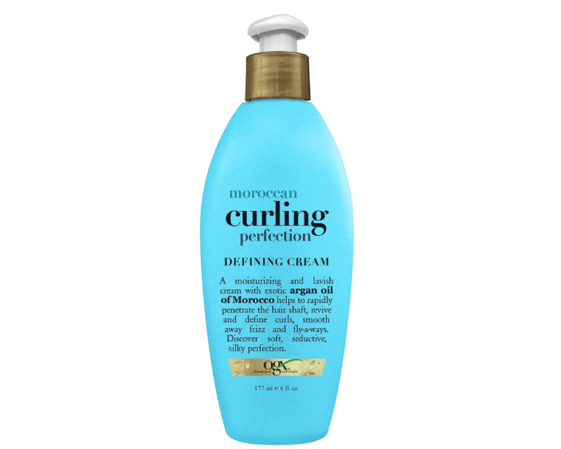 OGX Argan Oil of Morocco Curling Perfection Curl-Defining Cream, Hair ...
